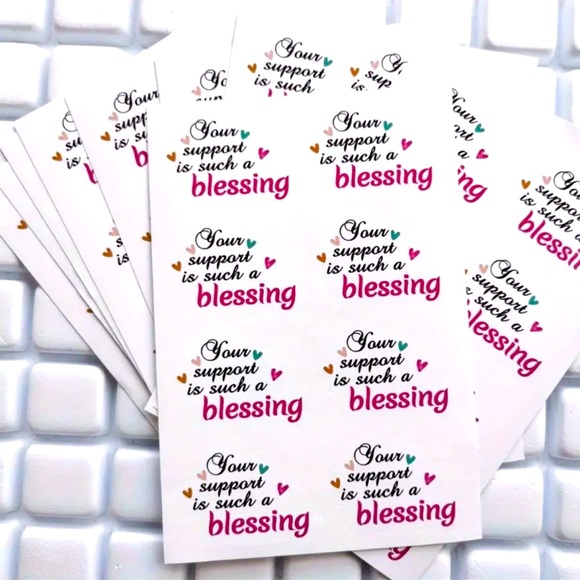 Design | 2 Blessing Quote Thank You Stickers | Poshmark